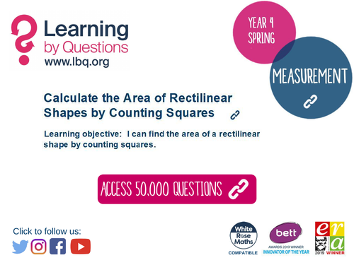 Year 4 Measurement: Area of Rectilinear Shapes | Teaching Resources