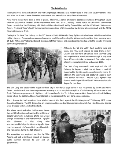 The TET Offensive | Teaching Resources