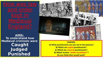 Medieval England Crime and Punishment (KS3) | Teaching Resources