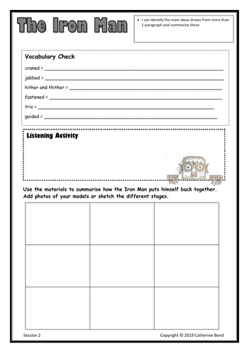 'The Iron Man' Year 3/4 Guided Reading 11-week Unit | Teaching Resources