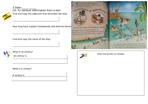Pirates Y2 Guided Reading Unit of Work | Teaching Resources