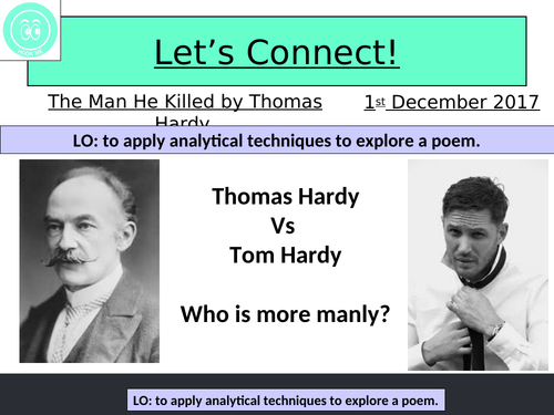 The Man He Killed - Thomas Hardy KS3/4 English lesson | Teaching Resources