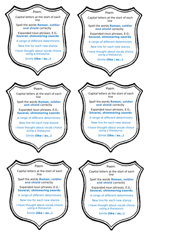 Roman Poetry Unit - I am a Roman Soldier KS2 | Teaching Resources