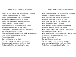 Who's For The Game - Jessie Pope KS3 English | Teaching Resources