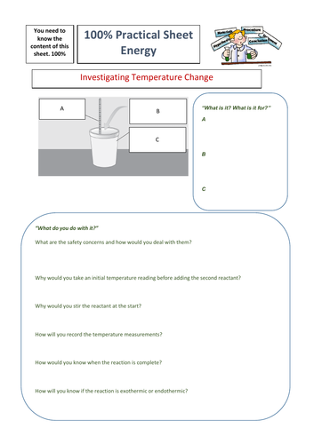 Temperature Changes Required Practical | Teaching Resources