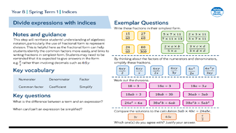 Y8 Maths Mastery - Indices - 6 Teaching Powerpoints | Teaching Resources