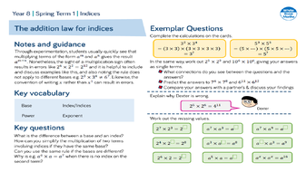 Y8 Maths Mastery - Indices - 6 Teaching Powerpoints | Teaching Resources