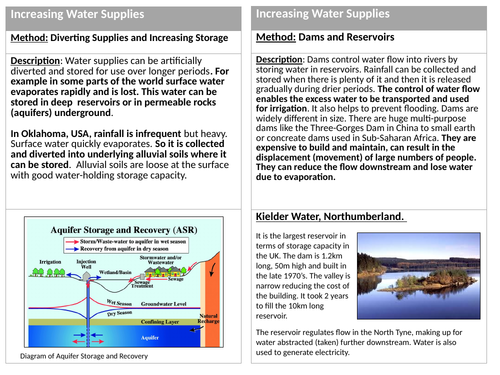 Water Management: How Can Water Supply Be Increased? | Teaching Resources