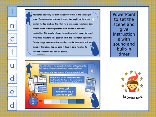 Forces - Pressure, Moments, Speed and Hooke's Law Escape Room for KS3 ...