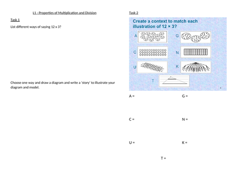 Properties of Multiplication and Division - Y7 Maths Mastery | Teaching ...