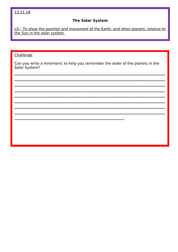 Solar System | Teaching Resources