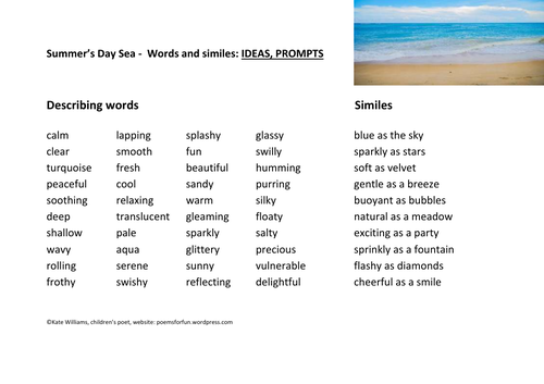 SEA - Picture-Writing | Teaching Resources