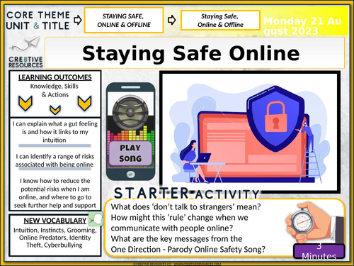 Internet Safety - Staying Safe online PSHE | Teaching Resources