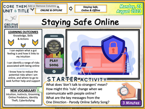 Internet Safety - Staying Safe online PSHE | Teaching Resources