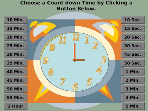 Digital Clock Countdown timer for timed activities | Teaching Resources