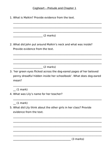 SATs style reading questions | Teaching Resources