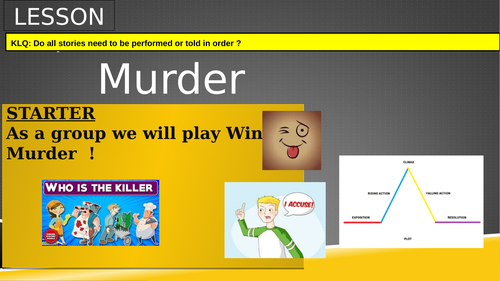 Year 8 Drama Murder Mystery | Teaching Resources