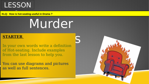 Year 8 Drama Murder Mystery | Teaching Resources