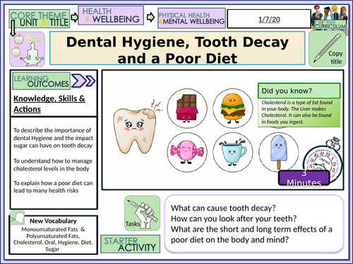 Dental Oral Hygiene + Tooth Decay PSHE | Teaching Resources