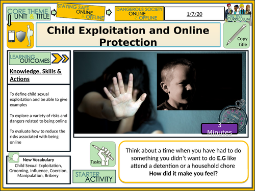 Child Exploitation and Online Protection | Teaching Resources