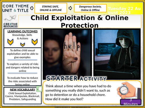 Child Exploitation and Online Protection | Teaching Resources