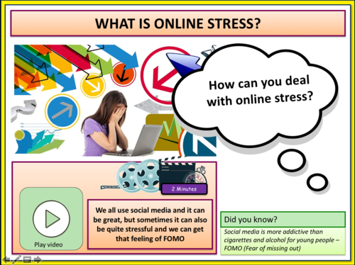 Social Media and Online Stress | Teaching Resources