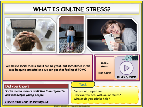 Social Media and Online Stress | Teaching Resources