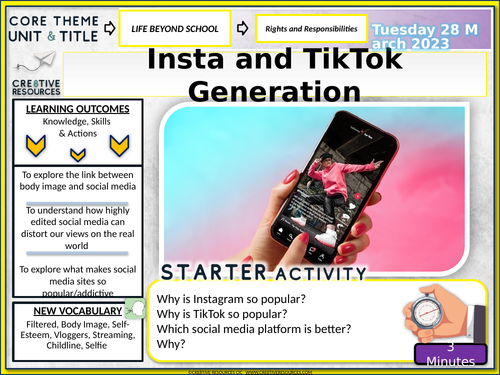 Instagram and TikTok Generation | Teaching Resources