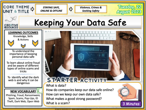 Keeping data safe online | Teaching Resources