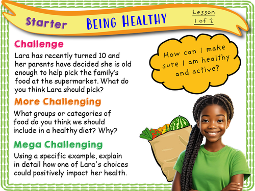 Being Healthy - Diet | Teaching Resources