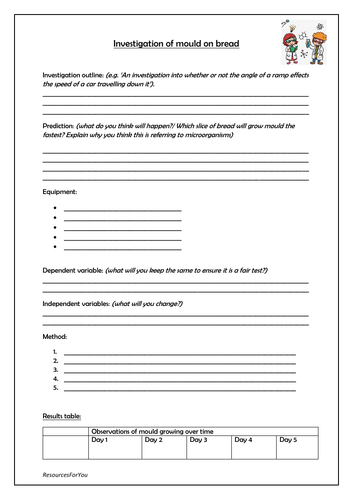 Science Year 6 Microorganisms helpful or harmful? Mould Experiment ...