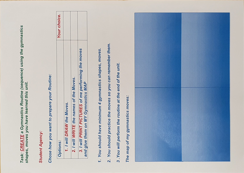 Agency PYP PSPE Gymnastics Task | Teaching Resources