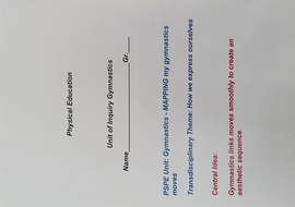 Agency PYP PSPE Gymnastics Task | Teaching Resources