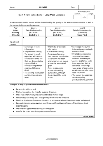 KS4 GCSE Physics AQA PP13 5 X-Rays in Medicine Lesson Bundle | Teaching ...