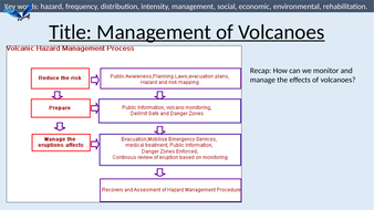 Management of Volcanoes- Natural Hazards- A Level Geography | Teaching ...
