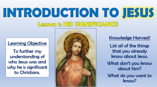 Introduction to Jesus Lesson Bundle and Knowledge Organiser! | Teaching ...