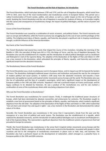 Introduction to the French Revolution | Teaching Resources