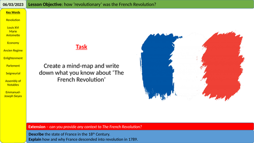 Introduction to the French Revolution | Teaching Resources