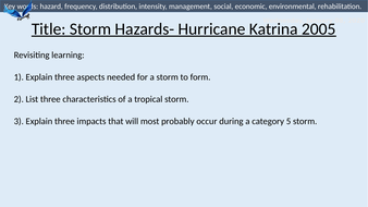Hurricane Katrina Case Study- Natural Hazards- A Level Geography ...