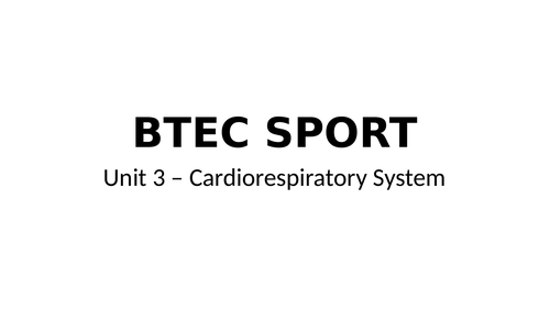 BTEC Sport Unit 3B (2018 Specification) | Teaching Resources