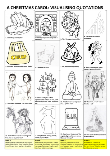 A Christmas Carol: comprehension questions covering all staves ...