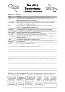 No More Boomerang - Oodgeroo Noonuccal - Worksheet | Teaching Resources