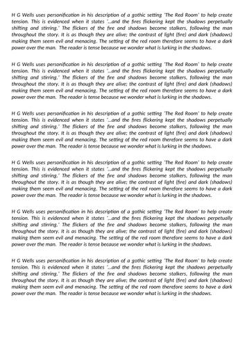 KS3 Gothic: The Red Room | Teaching Resources