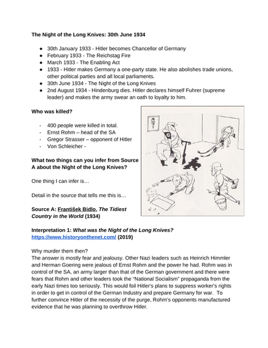 The Night of the Long Knives Revision | Teaching Resources