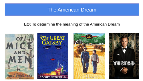 The American Dream | Teaching Resources