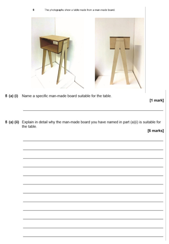 A-Level Exam Question Do Nows - Design Technology/ Product Design ...