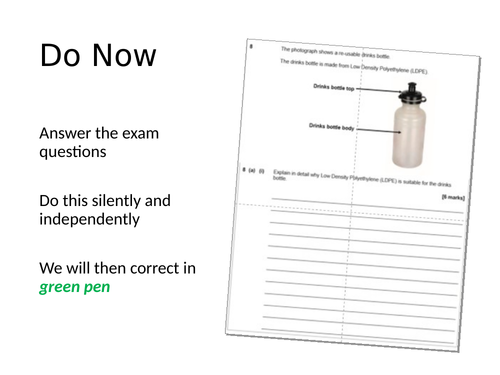 A-Level Exam Question Do Nows - Design Technology/ Product Design ...