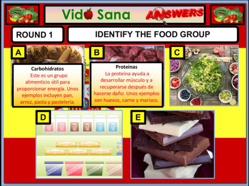 Spanish GCSE Healthy Eating - Vida Sana | Teaching Resources
