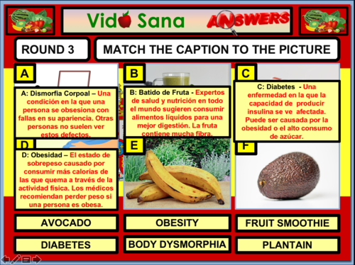 Spanish GCSE Healthy Eating - Vida Sana | Teaching Resources