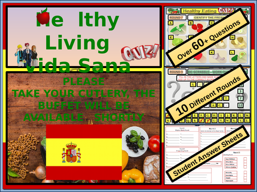 Spanish GCSE Healthy Eating - Vida Sana | Teaching Resources